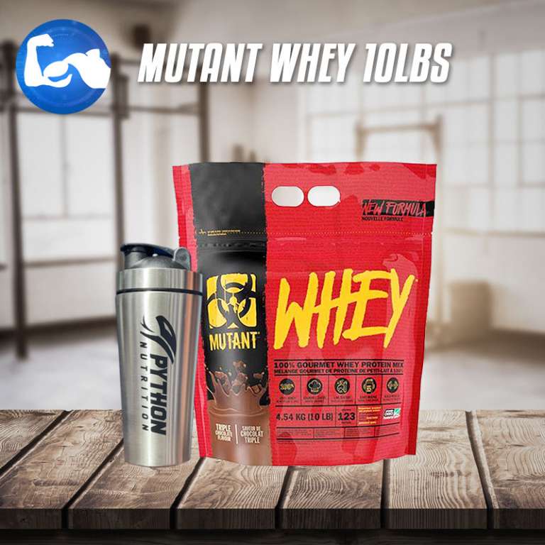 Mutant Whey 10lbs Free Mutant Shaker - South Supplements