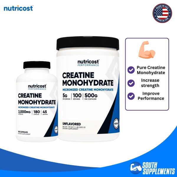 Nutricost Creatine Monohydrate - South Supplements